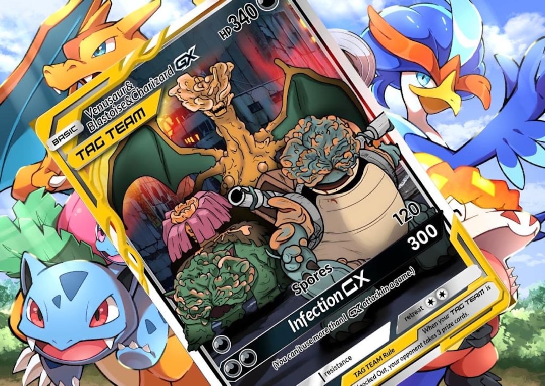 Venusaur Blastoise Charizard Tag Team Gx Vsstar V Pokemon Custom Card ...