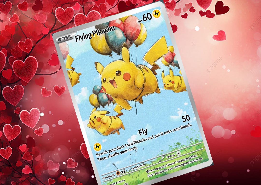 Flying Pikachu Gx V Vstar Ex Pokemon Custom Card Holographic - Etsy