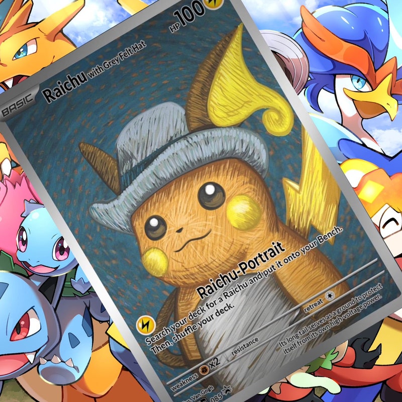 Thick Pikachu Card - Etsy