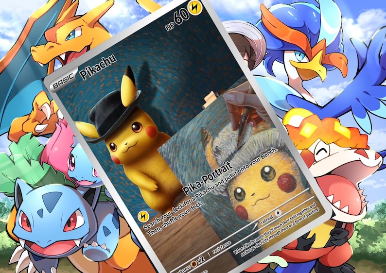 Pikachu Gx V Vsstar Pokemon Custom Card Holographic - Etsy