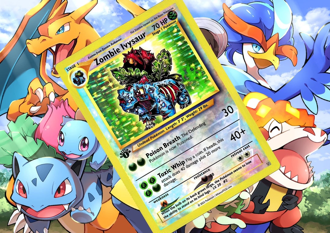 Zombie Ivysaur V Gx Vstar Ex Pokemon Custom Card Holographic - Etsy