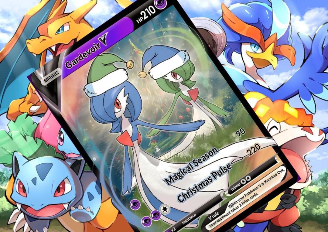 Gardevoir V Gx Vsstar Pokemon Custom Card Holographic - Etsy