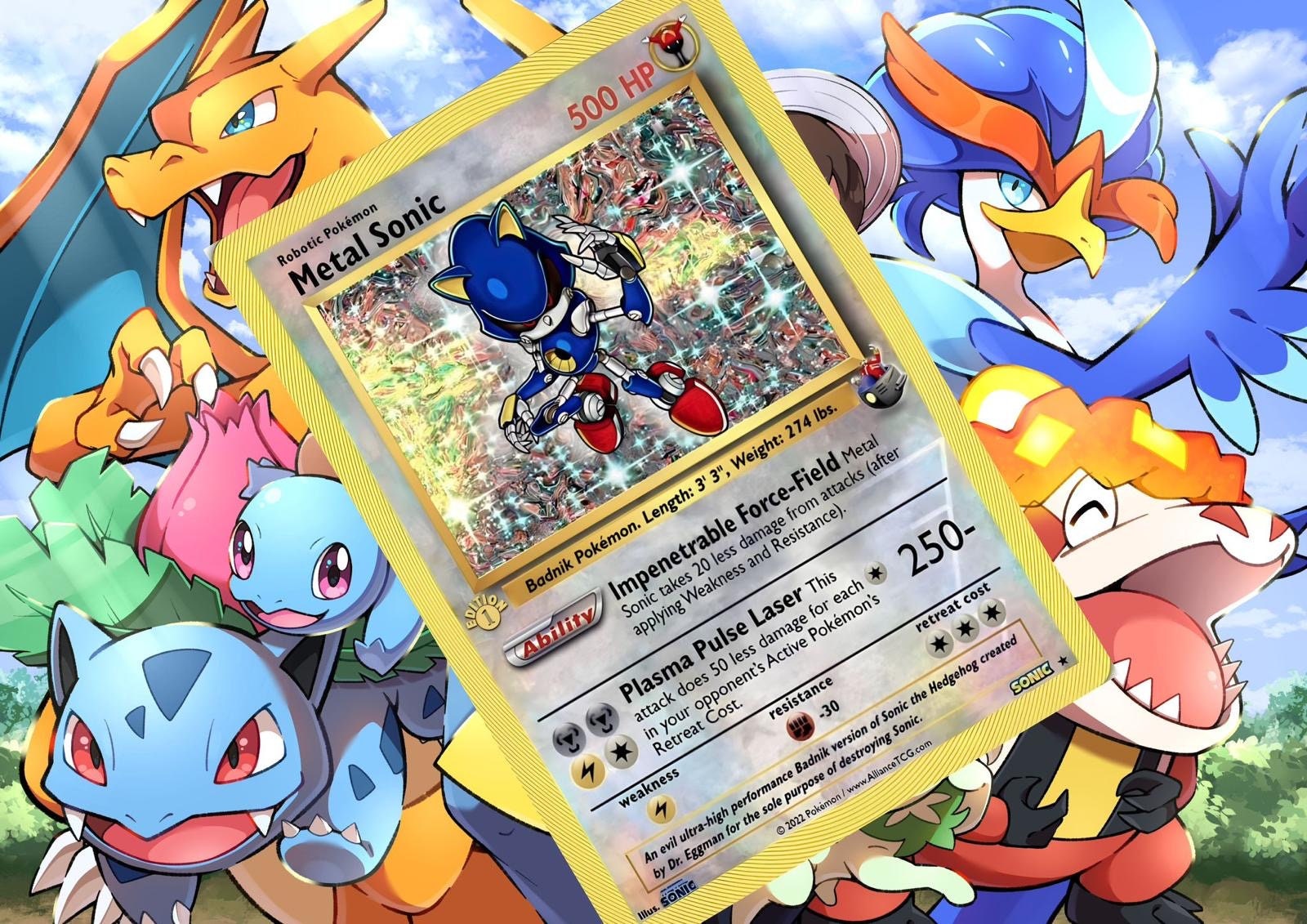 Metal Sonic Pokemon Custom Card Holographic - Etsy