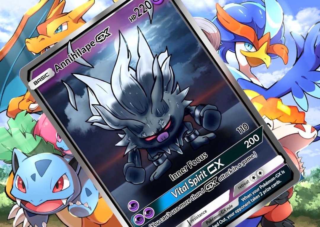 Annihilape Gx V Vstar Pokemon Custom Card Holographic - Etsy