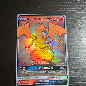 Thicc Charizard Gx Vsstar Pokemon Custom Card Holographic - Etsy