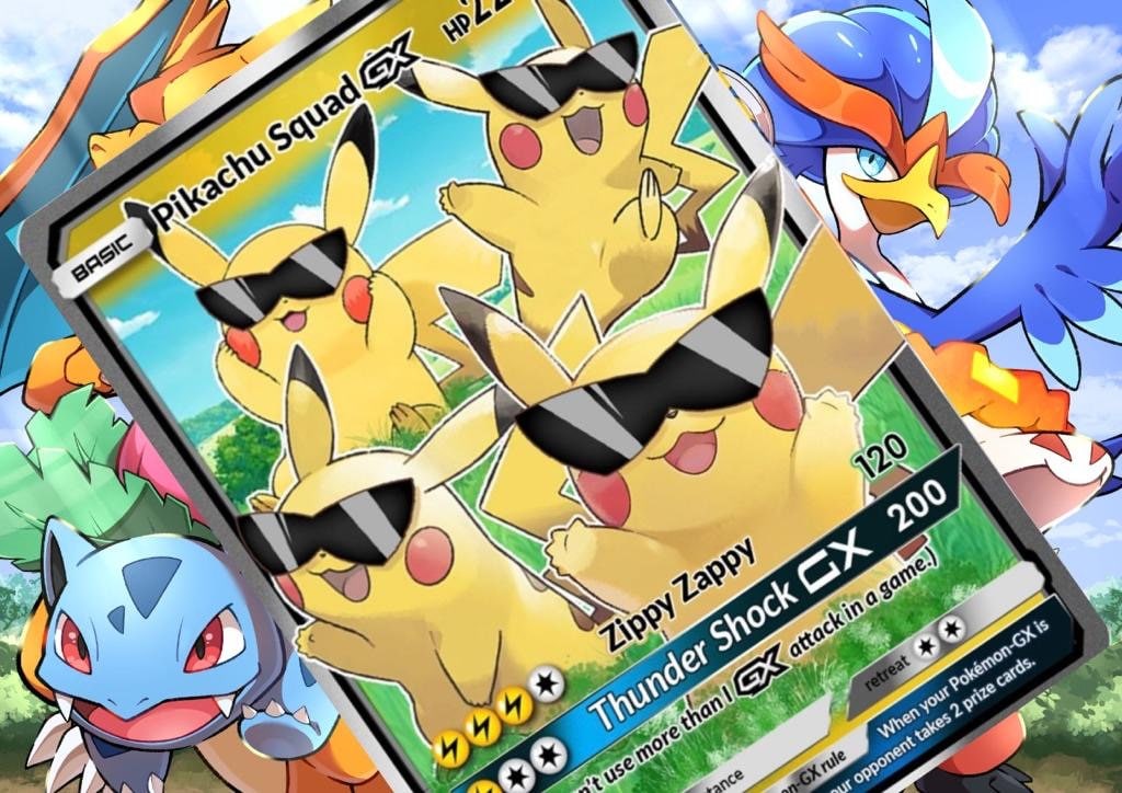 Pikachu Squad Gx V Vsstar Pokemon Custom Card Holographic - Etsy