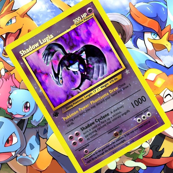 Shadow Lugia Gx Card - Etsy
