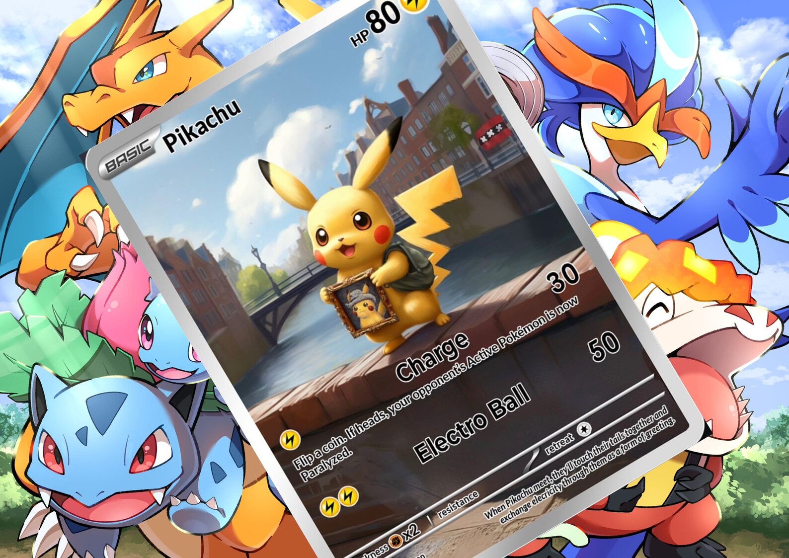Pikachu Gx V Vsstar Pokemon Custom Card Holographic - Etsy