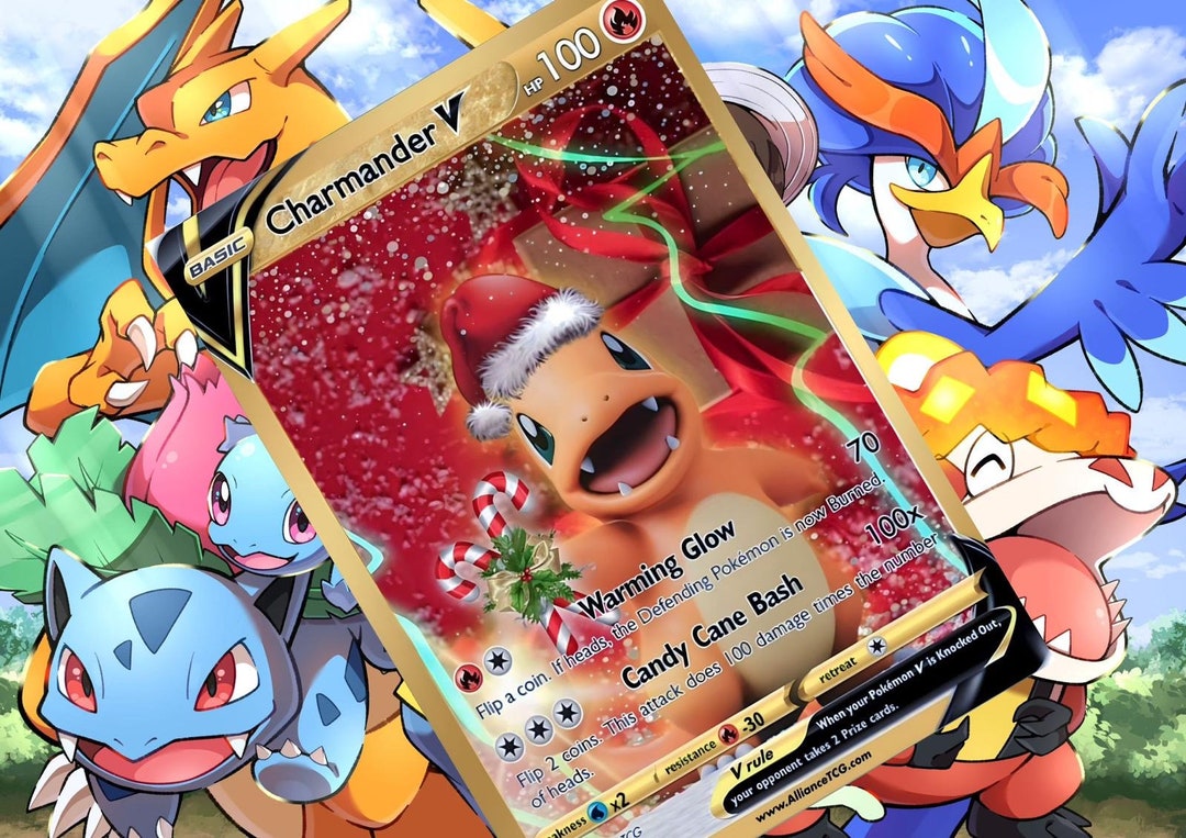 Charmander V Gx Vmax Vstar Pokemon Custom Card Holographic - Etsy