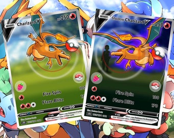 Charizard With the Starry Night Gx V Vsstar Pokemon Custom - Etsy