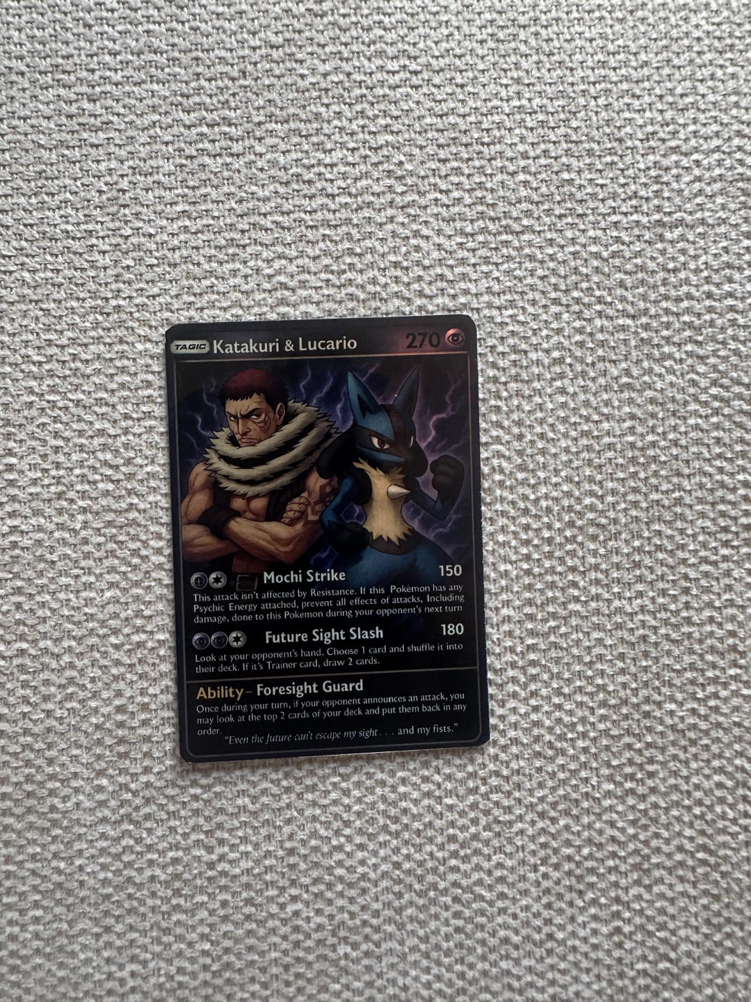Katakuri & Lucario One Piece X Pokemon Custom Card Holographic - Etsy