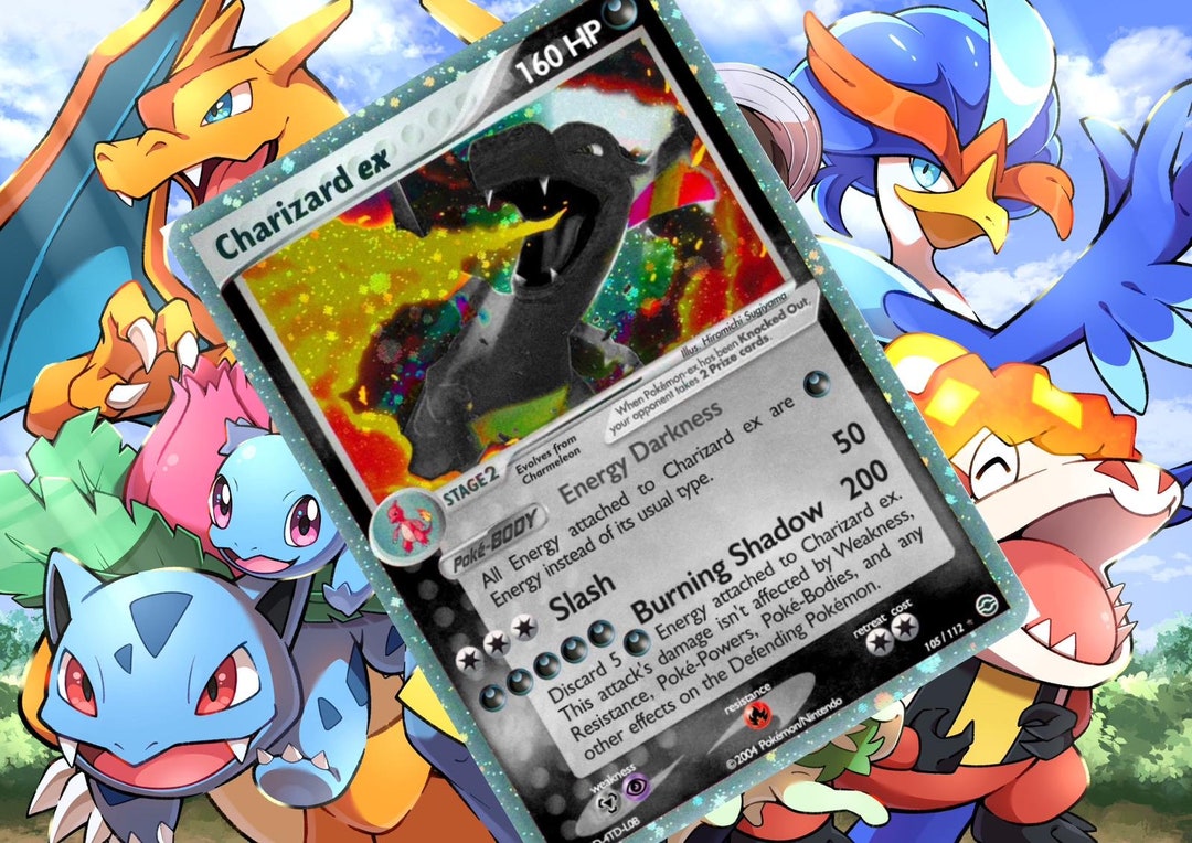 Charizard Ex Gx V Vsstar Pokemon Custom Card Holographic - Etsy