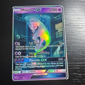 Mewtwo Gx V Ex Vstar Pokemon Custom Card Holographic - Etsy