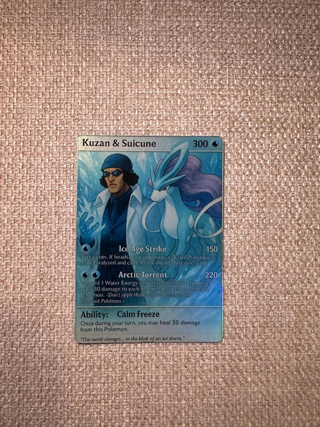 Kuzan & Suicune One Piece X Pokemon Custom Card Holographic - Etsy