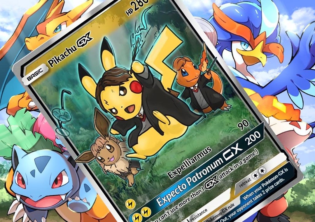 Pikachu Gx V Vsstar Pokemon Custom Card Holographic - Etsy