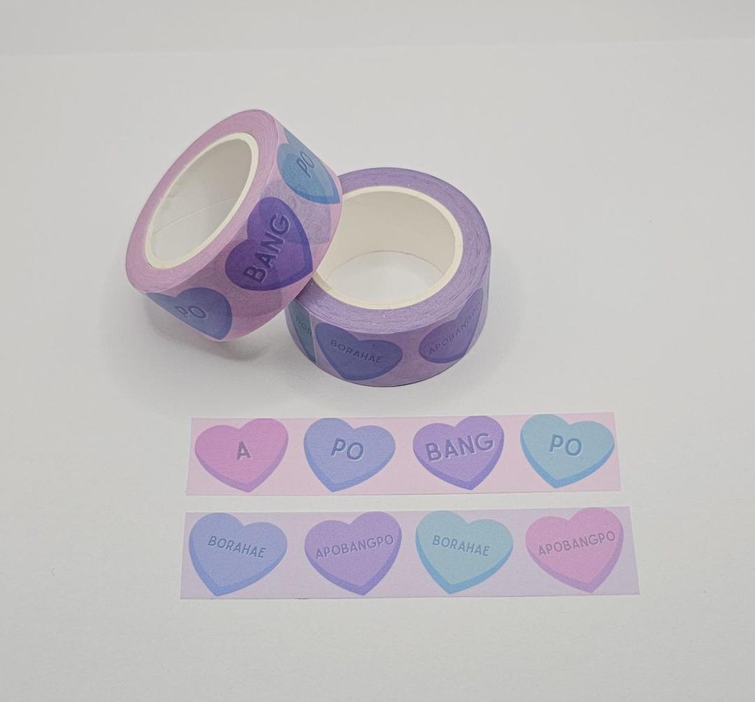 BTS Apobangpo Borahae Kpop Washi Tape - Etsy