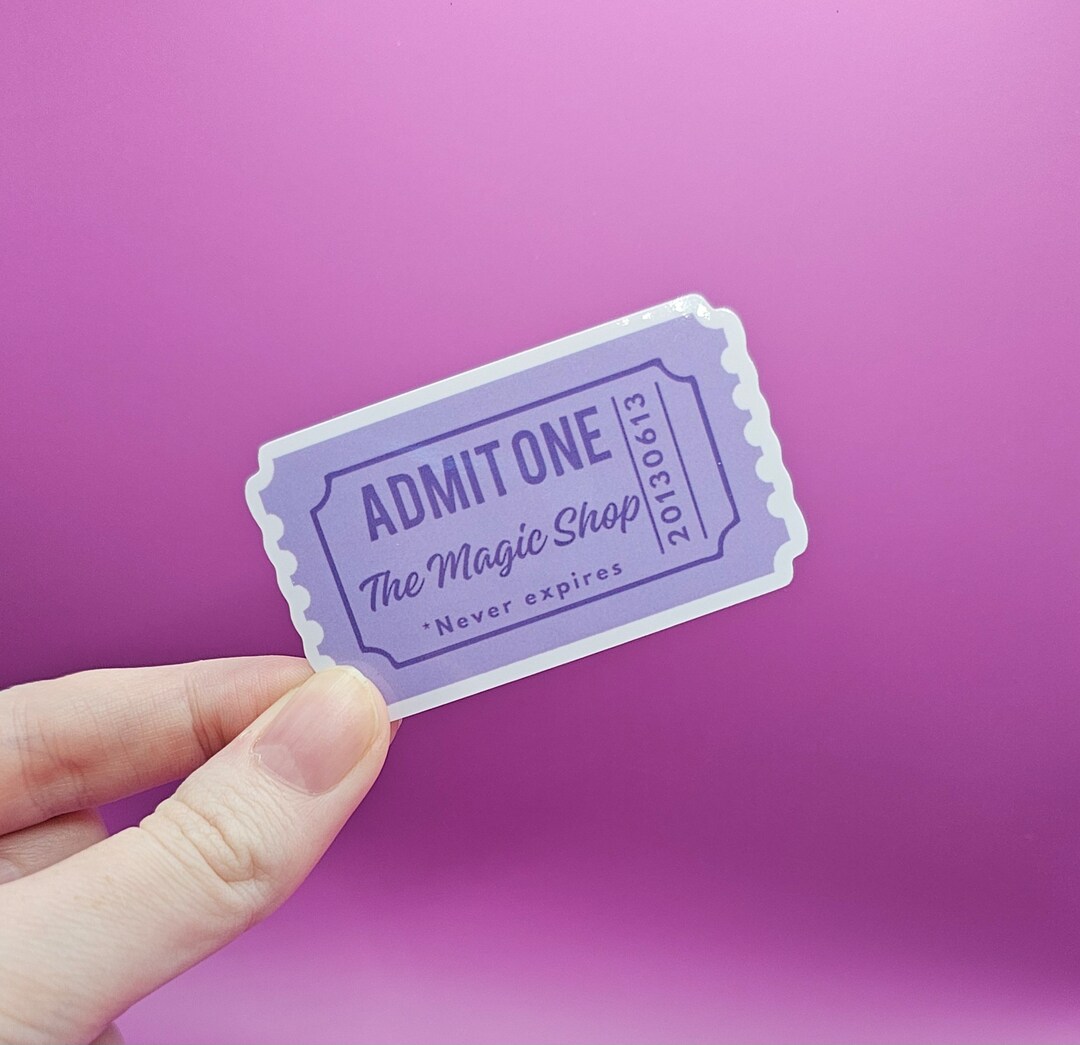 BTS Magic Shop Ticket KPOP Sticker - Etsy