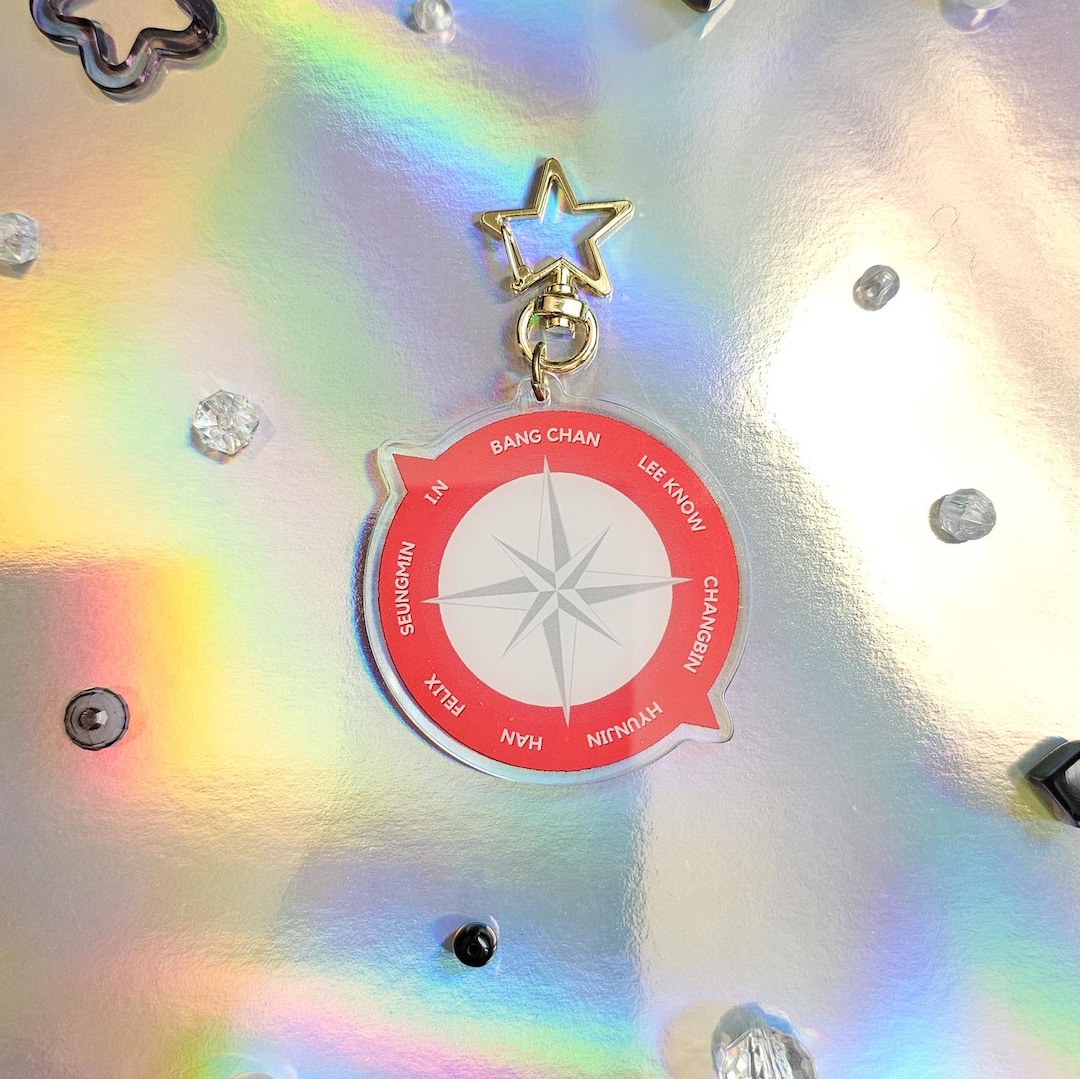 Stray Kids (SKZ) Compass Keychain | Kpop Acrylic Keychain - Etsy