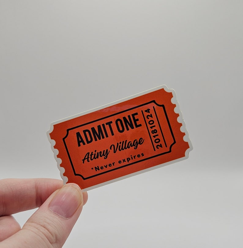 ATEEZ Atiny Village Ticket Sticker - Etsy