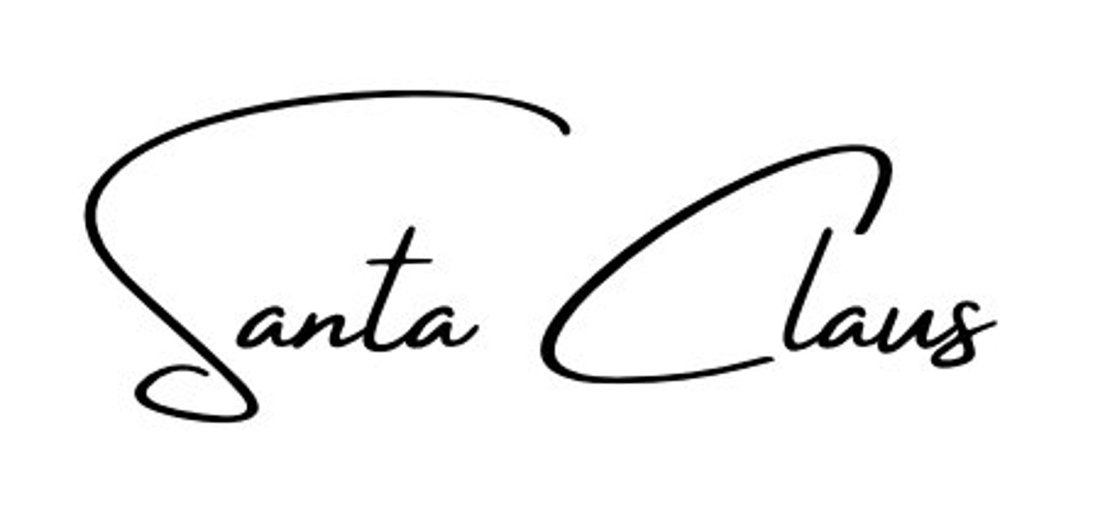 Santa Claus Signature - Etsy