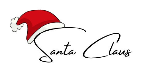 Santa Claus Signature - Etsy
