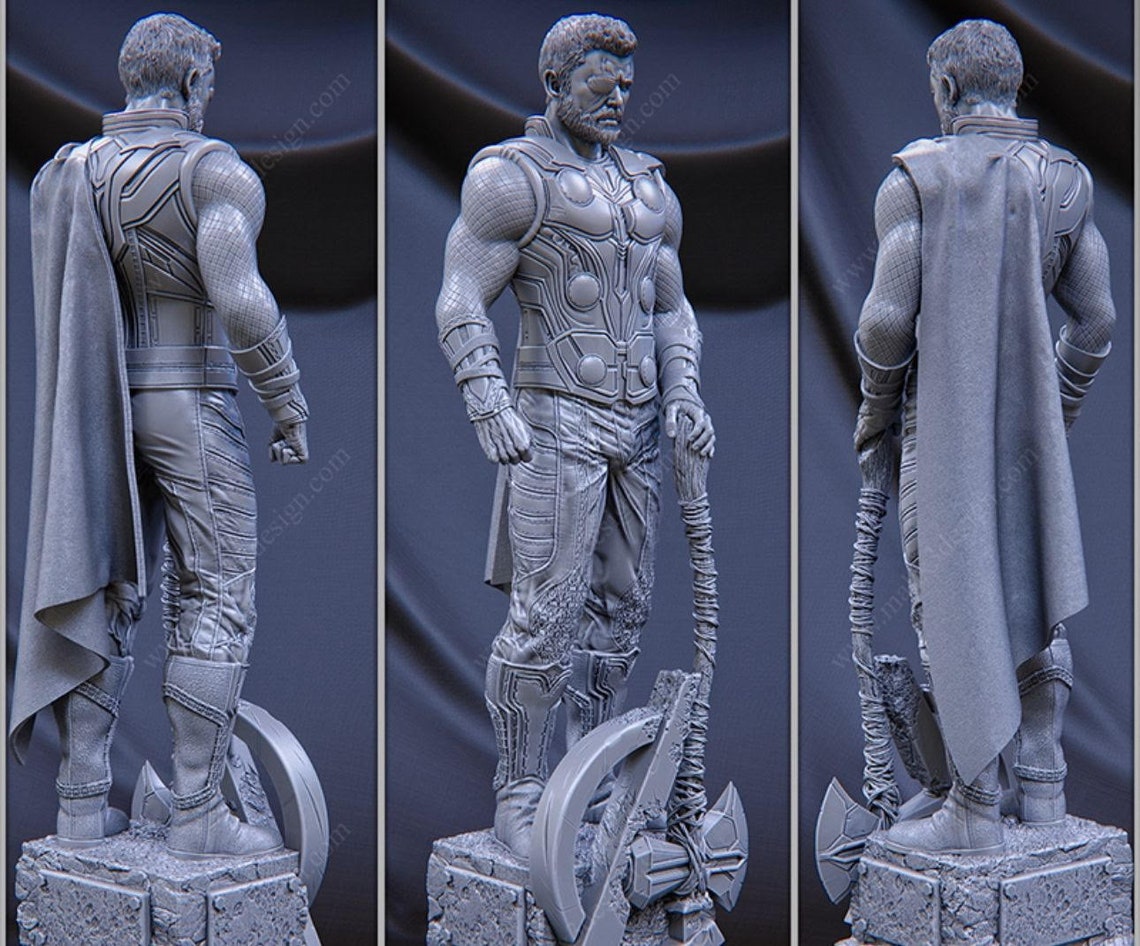 Thor Resin Model. Unpainted Ready for You to Make It Your Own. - Etsy