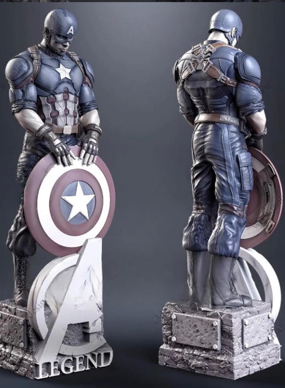 Captain America Resin Model. Primed and Ready for You to Make It Your ...