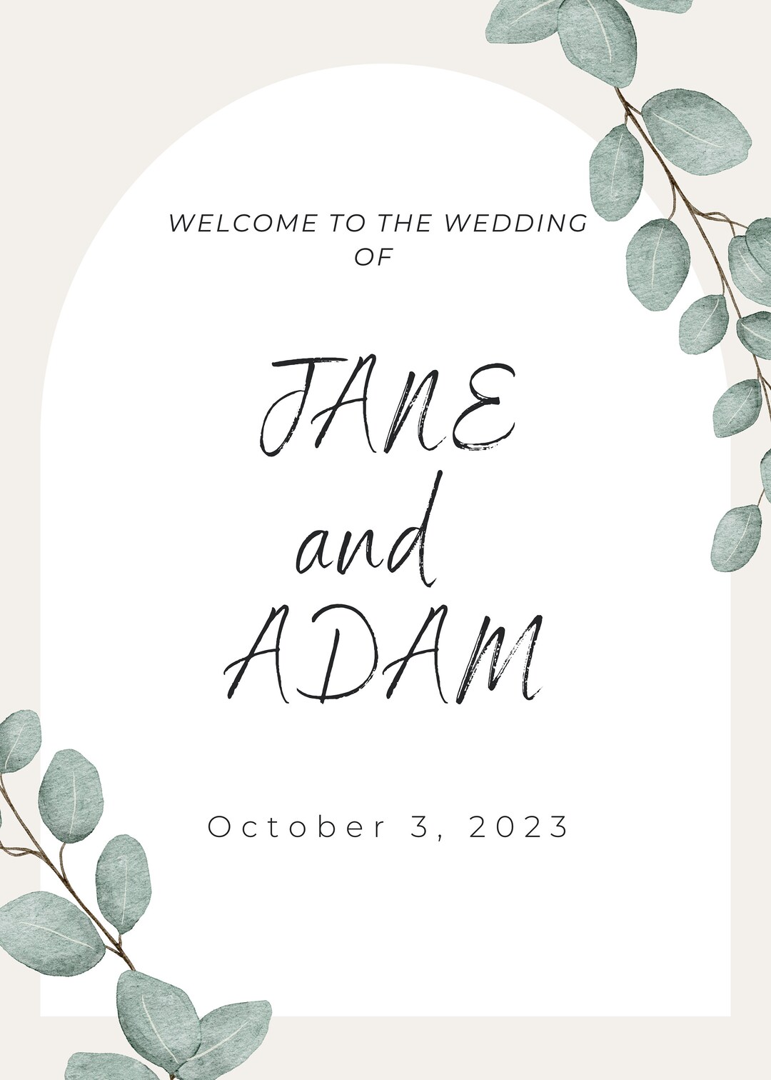 Welcome Table Sign - Etsy