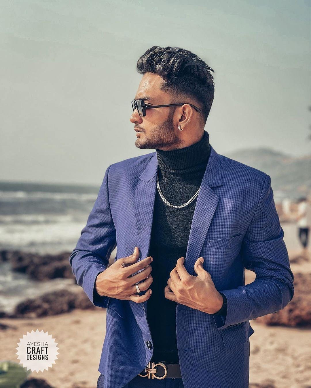 Royal Blue Blazer for Men Traditional Indian Ethnic Wear Party Wear ...