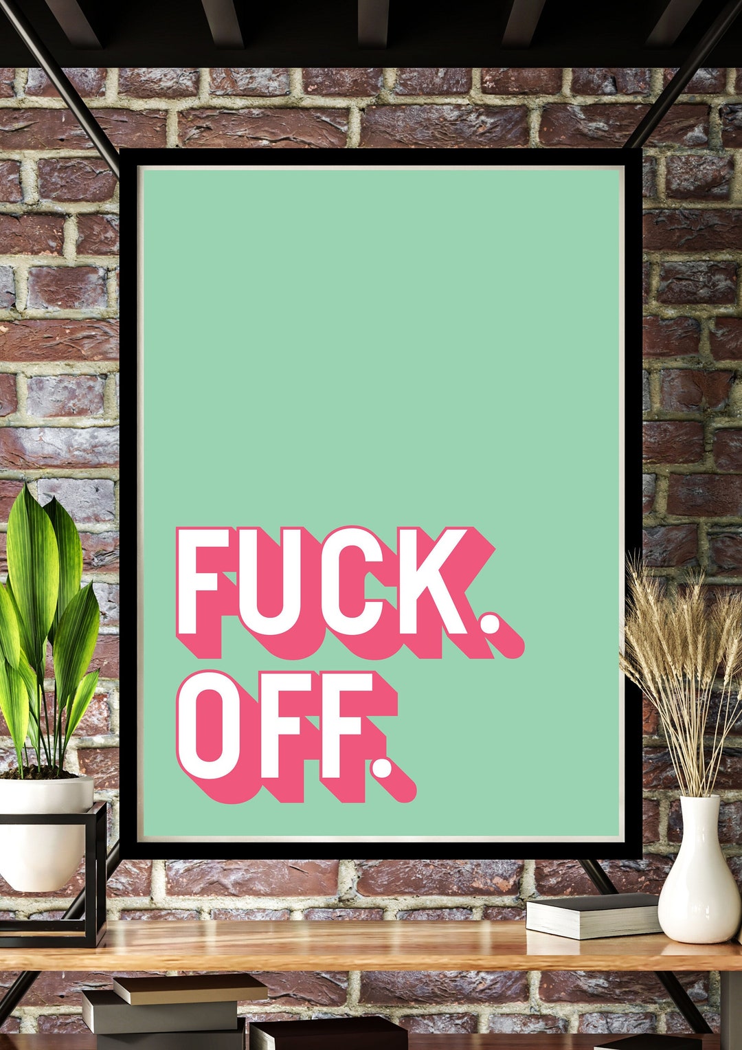 Fuck off Print Rude Posters Swearing Prints - Etsy