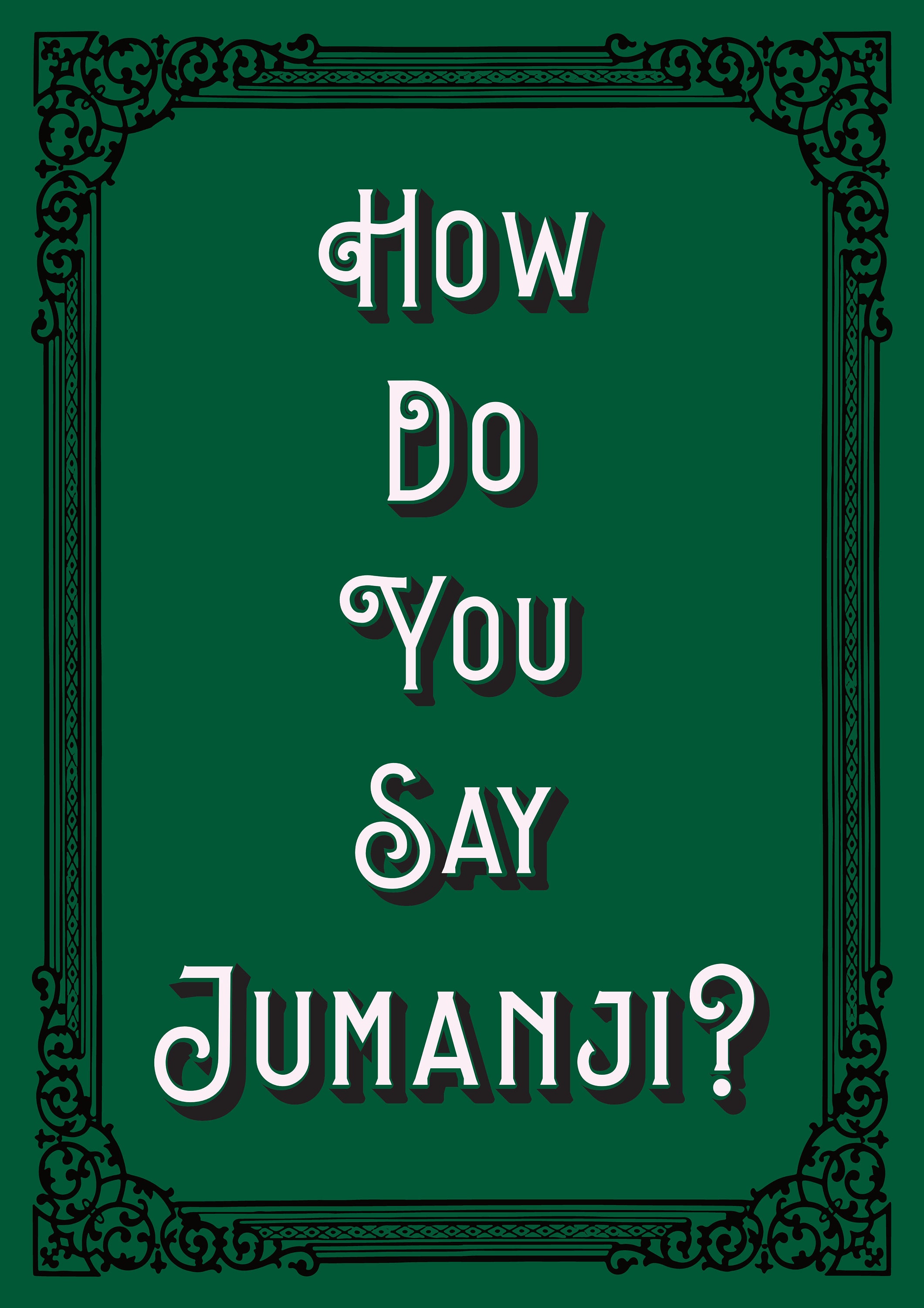 Jumanji Print Movie Poster Home Decor Prints A1 A2 A3 A4 Jumanji Movie ...
