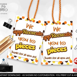 We Appreciate You to Pieces Teacher Appreciation Gift Tag Employee ...