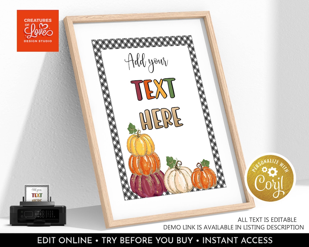 Editable Thanksgiving Sign Pumpkin Sign Thankful Teachers Staff School ...
