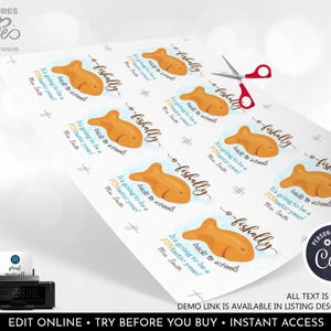 Editable O-fish-ally Back to School Gift Tag: Printable Teacher ...