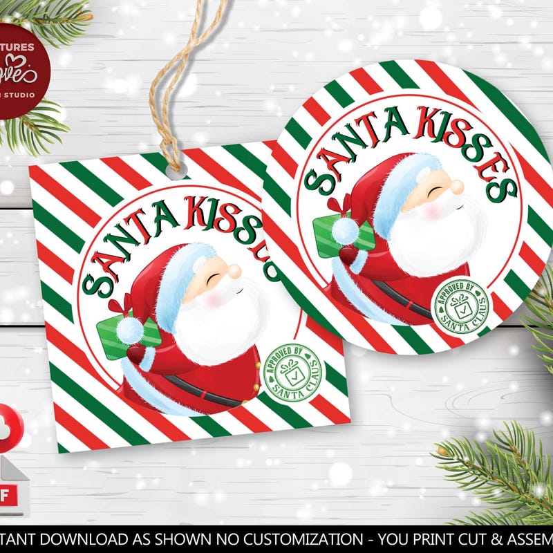 Santa Kisses Candy - Etsy UK