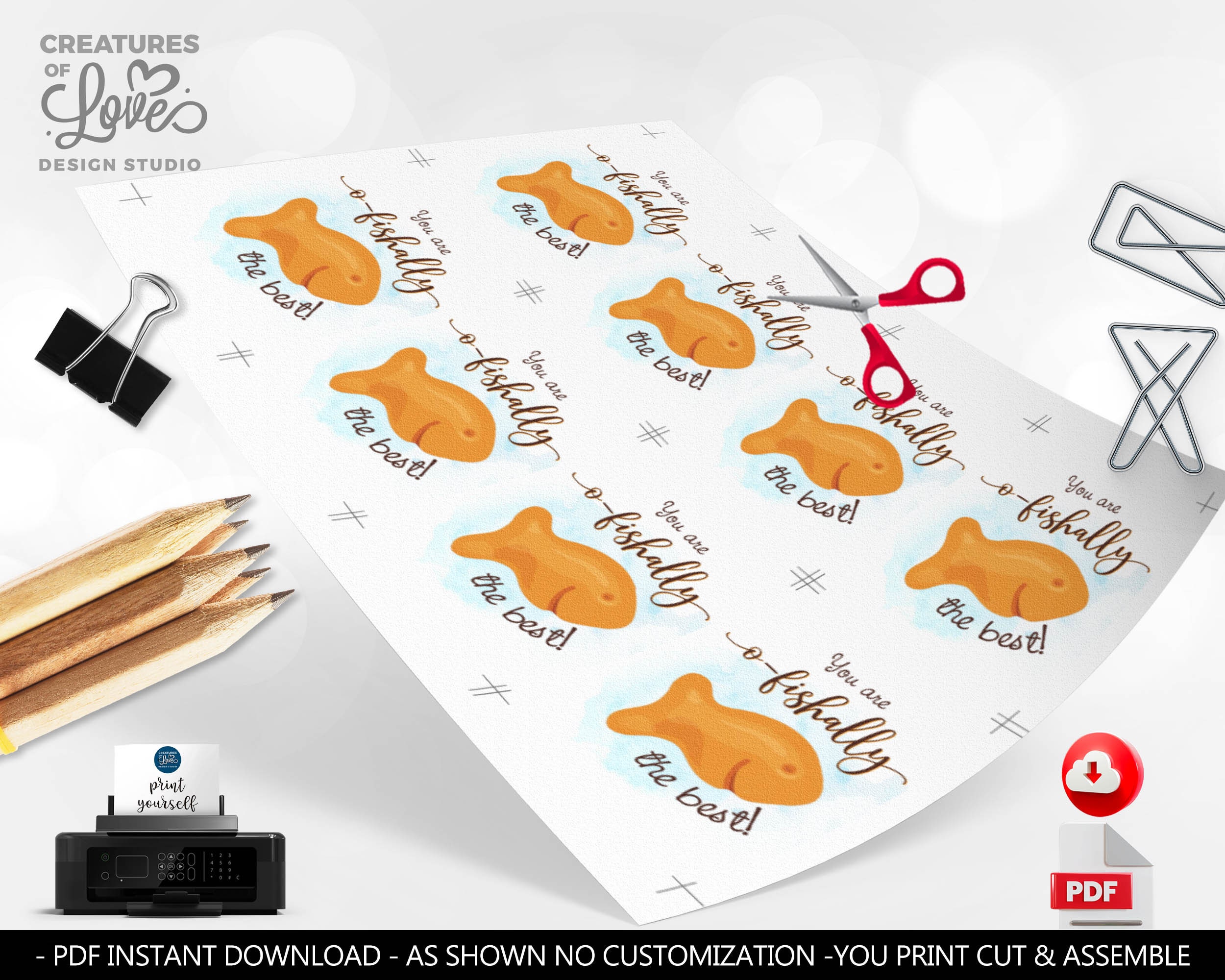 You Are O-fish-ally the Best Teacher Appreciation Gift Tag Employee ...