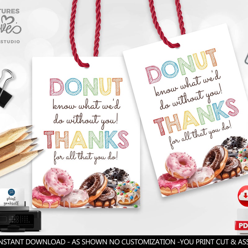 Donut Tag - Etsy