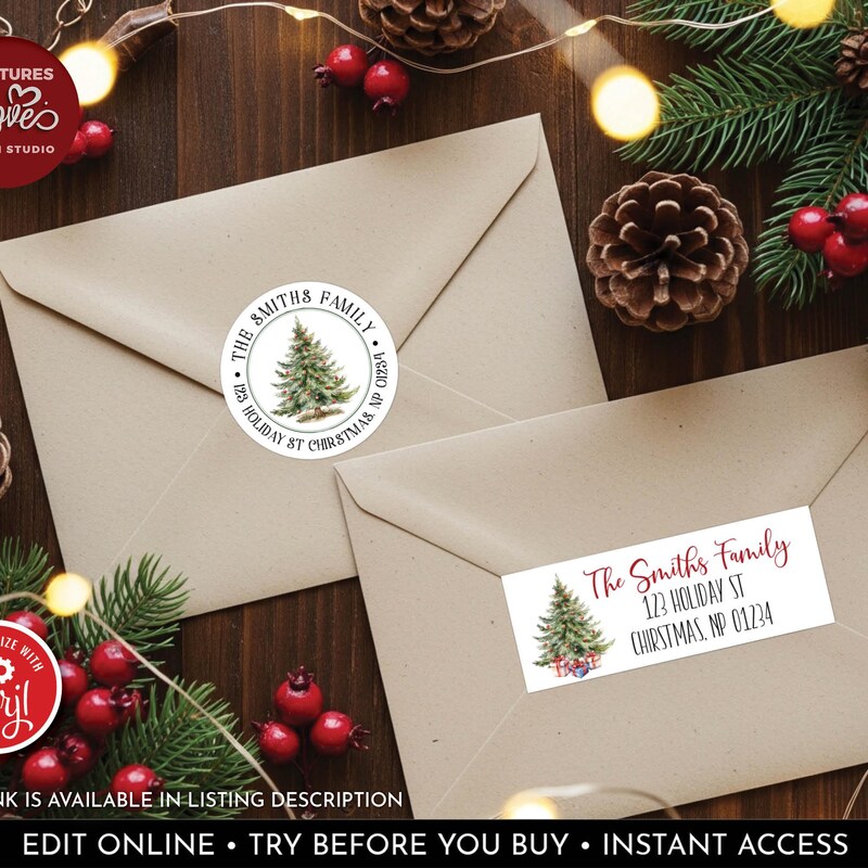 Christmas Tree Label - Etsy