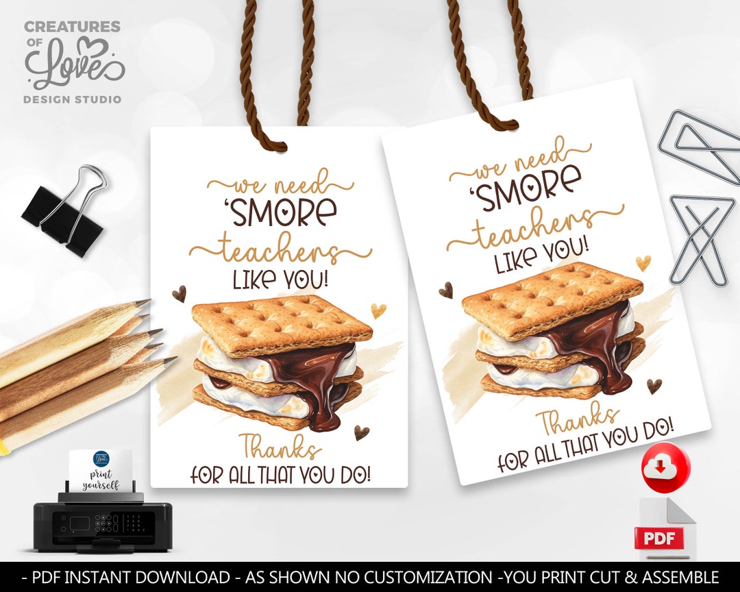 Teacher Appreciation Tags Smore Teachers Thank You Tag School Student ...