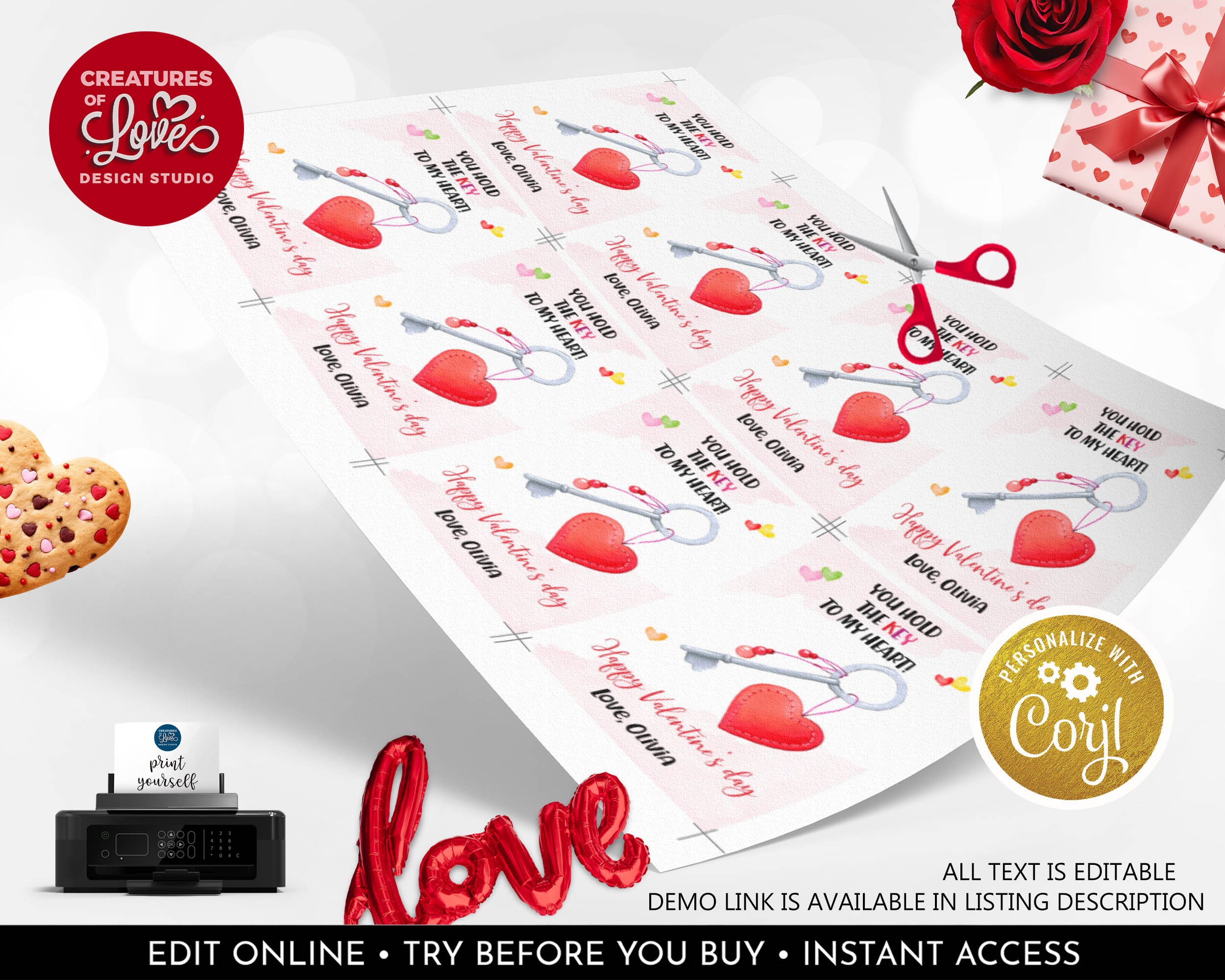 You Hold the Key to My Heart Valentine's Day Cards Key Valentines Day ...