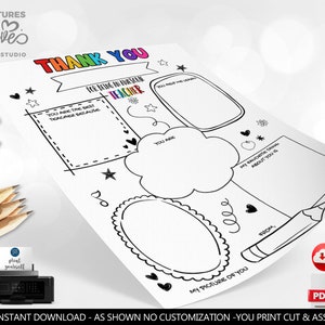 Teacher Appreciation Coloring Page End of the Year Teacher Gift School ...