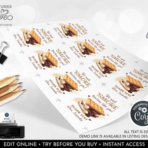 EDITABLE Smore Gift Tag Teacher Appreciation Gift Tag School Employee ...