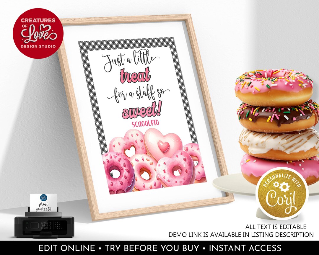 Editable Valentine's Day Teacher Appreciation Sign Valentine's Day ...