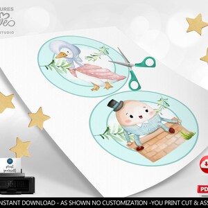 Nursery Rhyme Centerpieces Birthday Party Baby Shower Table Decor Cake ...