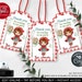 Little Red Riding Hood Favor Tag Editable Red Riding Hood Gift Tags ...