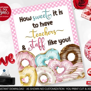 Teacher Appreciation Valentine's Day Sweet Staff Like You Valentines ...