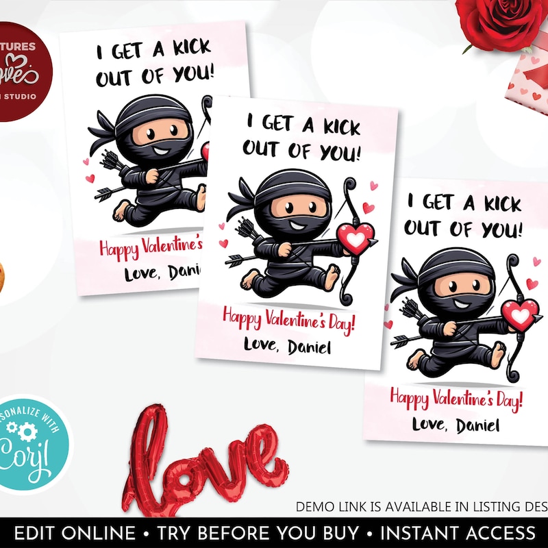 Ninja Valentine - Etsy
