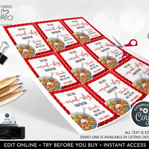 EDITABLE Teacher Appreciation Gift Tag Cereal-sly Awesome Tag Student ...