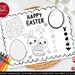 Easter Activity Placemat Spring Coloring Placemat Printable Easter ...