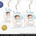 Baptism Thank You Tags Editable Baptism Favor Tags Christening Gift ...